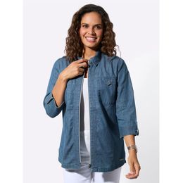WITT WEIDEN Jeansbluse in blue-bleached | Gr.: 50