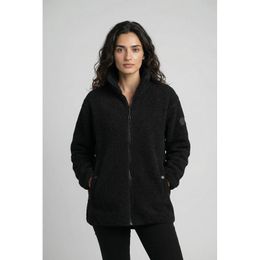 Icepeak Damen Fleecejacke &raquo;Icepeak PARACHUTE&laquo; sportlicher Stil, mit Stehkragen, mit zwei Vordertaschen mit Kn&ouml;pfen S