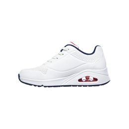 Skechers Lowtop-Sneaker UNO - STAND ON AIR in white/navy/red | Gr.: 36