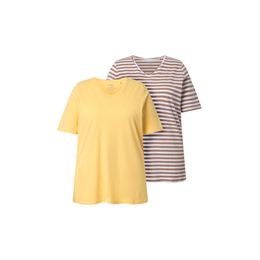 Ulla Popken Shirt in zartes gelb | Gr.: 50-52