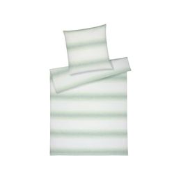 Elegante Bettw&auml;sche Layer in pastellgr&uuml;n | Gr.: 135 x 200 + 80 x 80 cm