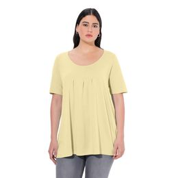 Ulla Popken Shirt in blassgelb | Gr.: 42-44
