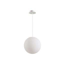 s.LUCE H&auml;nge-Kugellampe Globe f&uuml;r Innen & Au&szlig;en IP54 in Wei&szlig; | Gr.: &Oslash; 40 cm
