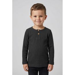 name it Jungen Langarmshirt &raquo;NMMKAB LS TOP NOOS&laquo; Im Henley-Stil - mit kurzer Knopfleise, normal geschnitten 116