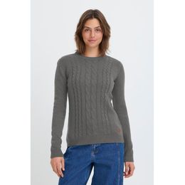 oxmo Strickpullover OXCarryone in Grau | Gr.: M
