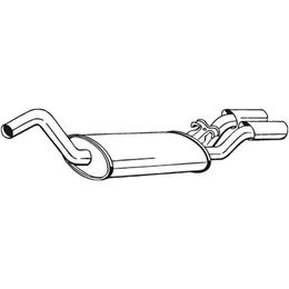 BOSAL Endschalld&auml;mpfer 105127 f&uuml;r Audi