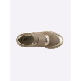 Heine Sneaker in taupe-hellgoldfarben | Gr.: 40
