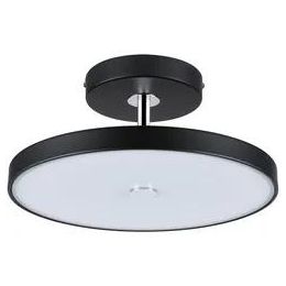 Paulmann LED Deckenleuchte "Hildor 30W 400 mm Schwarz 230V 2700K Metall/Kunststoff", schwarz (schwarz, chromfarben), 1, &Oslash; 40cm H: 19,3cm, Leuchten, 3-step-dimmbar, LED Deckenleuchte