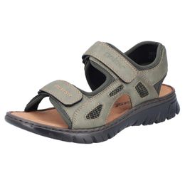 Rieker Herren Sandale Sommerschuh, Klettschuh, Outdoorsandale, in Trekking-Optik gr&uuml;n 41