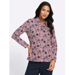 Sieh an! Poloshirt in rosenquarz-marine-bedruckt | Gr.: 38