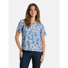 LIEBLINGSST&Uuml;CK Lieblingsst&uuml;ck Damen Shirtbluse &raquo;ReneeL&laquo; mit Allover-Print, Rundhalsform 44