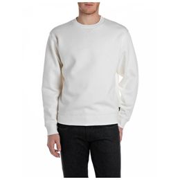Replay Langarmshirt JERSEY LONGSLEEVE in Wei&szlig; | Gr.: M