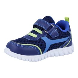 Slip-On Sneaker Richter "Wallaby", M&auml;dchen, Gr. 32, dunkelblau kombiniert, Lederimitat, Textil, Mesh, kontrastfarbene Details, Basic, Schuhe, Halbschuh, Klettschuh mit Gummizug, Gr&ouml;&szlig;enschablone zum Download
