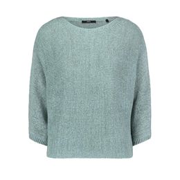 Zero Grobstrick-Pullover mit Fledermaus&auml;rmeln in Silver Blue | Gr.: M