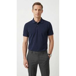 Calvin Klein Herren Poloshirt &raquo;SS RFND PQ TPPD CLSS&laquo; Mit Rundhalsausschnitt blau XL