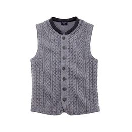 OLYMP Weste Strickweste Tracht in Grau | Gr.: XL
