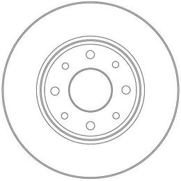 TRW Bremsscheibe DF4375 vorne rechts links bel&uuml;ftet 241mm f&uuml;r FIAT FORD 0000071772815 1541806 1541803