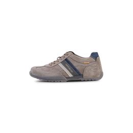 Camel Active Leder Sneaker mit klassischer Schn&uuml;rung in Grau | Gr.: 44