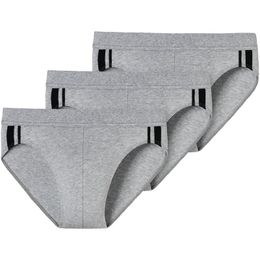 Schiesser Herren Rioslip &raquo;95/5&laquo; 3er-Pack, mit softem, tonalem Bund grau 5