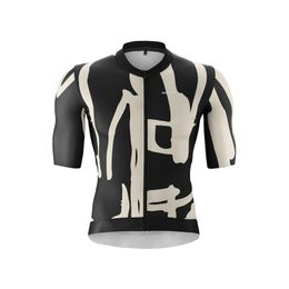 Gonso Herren Radtrikot &raquo;Road Jersey Print M&laquo; Herren Fahrradtrikot, modernes Trikot mit 3-teiliger R&uuml;ckentasche L