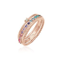 Elli Ring 925 Sterling Silber in Rosegold | Gr.: 52