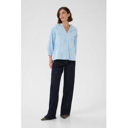 Culture Langarm-Bluse CUclover Relaxed fit in Cashmere Blue | Gr.: M