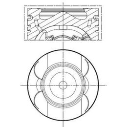 Mahle Kolben 001 PI 00133 000 f&uuml;r MERCEDES-BENZ A6510301017 A6510300417 6510300417