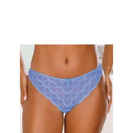 Vivance Damen String &raquo;Mirabella&laquo; rundherum aus Spitze blau 44/46