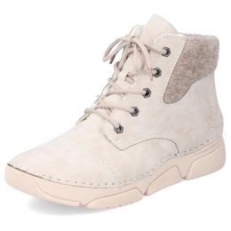 Rieker Damen Winterboots mit weichem Filzrand beige 39