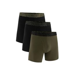 Under Armour Boxershort 3er Pack in Schwarz/Gr&uuml;n | Gr.: M