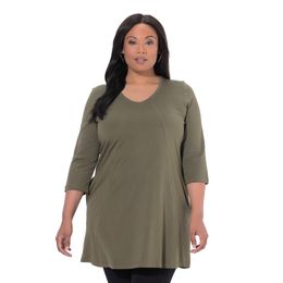 Ulla Popken Longshirt in lodengr&uuml;n | Gr.: 42-44