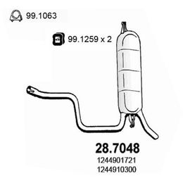 Asso Endschalld&auml;mpfer 287048 f&uuml;r Mercedes