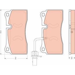 TRW Bremsbelagsatz, Scheibenbremse GDB1731 hinten rechts links f&uuml;r SKODA VW SEAT AUDI 4S0698451AC 420698451B 4S0698451M