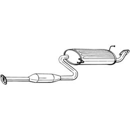 BOSAL Mittelschalld&auml;mpfer 283531 f&uuml;r HYUNDAI