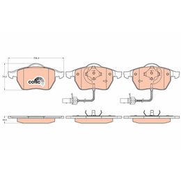 TRW Bremsbelagsatz, Scheibenbremse GDB1307 links rechts f&uuml;r SKODA VW SEAT (SVW) AUDI (FAW) JZW698151N 4BO698151K 3BD698151A