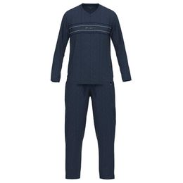 Bugatti Pyjama Turin in blau-mittel-melange | Gr.: 48