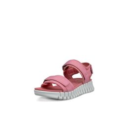 Ecco Damen Sandalette &raquo;Ecco GRUUV SOL W&laquo; , Plateau, Sommerschuh, Sandalette mit praktischem Klettverschluss rosa 41