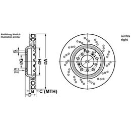 ATE Bremsensatz-Vorderachse IJF141BVI5 Bremsensatz, Scheibenbremse vorne rechts links Bremsscheibe zweiteilig 360mm f&uuml;r BMW 34352283335 34112339269 34