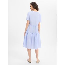 Marie Lund Stufenkleid in hellblau wei&szlig; - 0001 | Gr.: 44