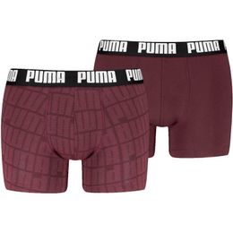 Puma Herren Puma Boxershorts &raquo;Puma MEN LOGO PRINT BOXERS 2P&laquo; 2er Pack, elastischer Logobund, ohne Eingriff schwarz XXL
