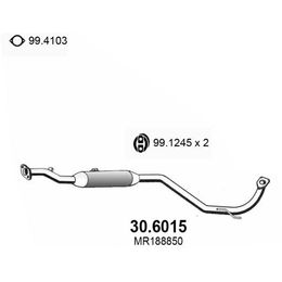 Asso Mittelschalld&auml;mpfer 306015 f&uuml;r MITSUBISHI