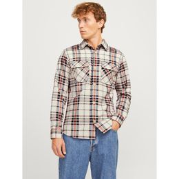 Jack & Jones Jack & Jones Herren Langarmhemd &raquo;JJEDARREN OVERSHIRT LS NOOS&laquo; braun S, N-Gr