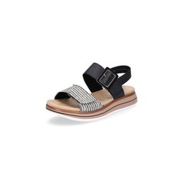 Remonte Sandale in Schwarz | Gr.: 45