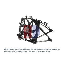 AKS DASIS L&uuml;fter, Motork&uuml;hlung 158086N &Oslash;390mm 390mm f&uuml;r OPEL 24421234 1314445 24445184