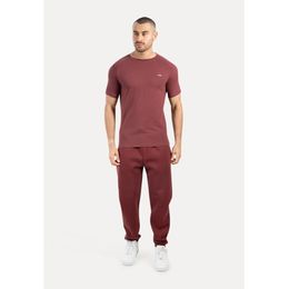 Smilodox T-Shirt Thilo in Bordeaux | Gr.: 3XL