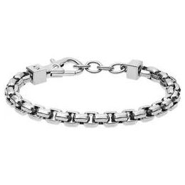 Giorgio Armani Edelstahlarmband ARMANI EXCHANGE "Schmuck Geschenk Edelstahl Armschmuck", silber (edelstahlfarben), Armb&auml;nder, Damen, 23,5cm, Edelstahl, Edelstahlarmband