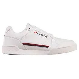 Sneaker Lotto, Herren, Gr. 50, rot (wei&szlig;, rot), Kunstfaser, Synthetik, Schuhe Sneaker, - besonders vielseitig zu kombinieren