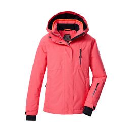 Killtec M&auml;dchen Skijacke &raquo;KSW 205 GRLS SKI JCKT&laquo; Wasserdichte, atmungsaktive Ski-Jacke mit verstellbarer Kapuze orange 152