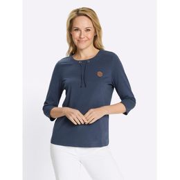 Sieh an! 3/4-Arm-Shirt in dunkelblau | Gr.: 38