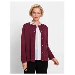 Classic Dog Strickjacke CLASSIC, Damen, Gr. 38, rot (bordeaux), 50% Polyacryl, 50% Schurwolle, unifarben, Strickjacken Strickjacke